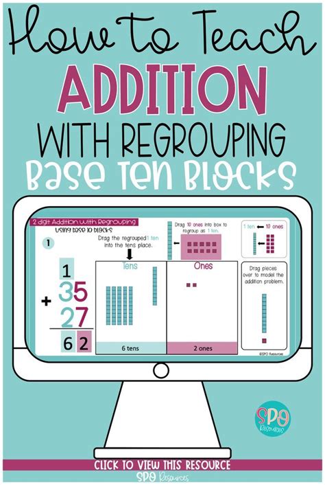 how to teach double digit addition with regrouping instructional video
