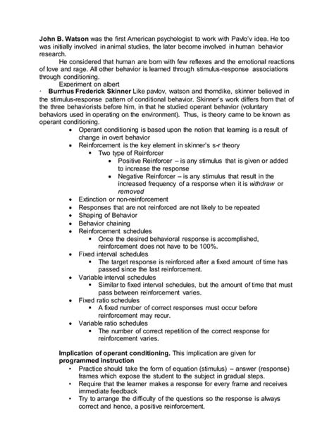 What Is Behaviorist Perspective Pdf