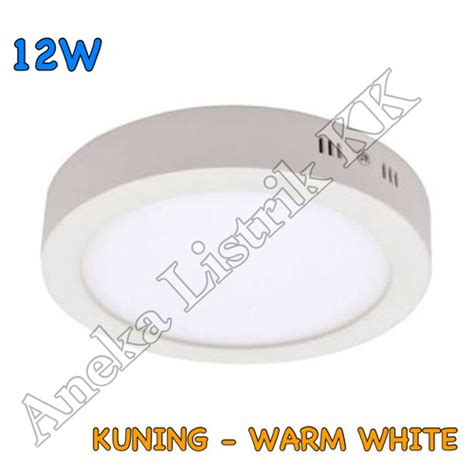 Jual Lampu Downlight Panel Led 12w Outbow Ob Kuning Bulat 12watt Plafon