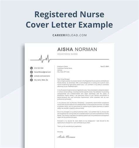 Registered Nurse Cover Letter Template Qosske