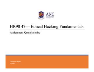 Ethical Hacking Questionair Docx