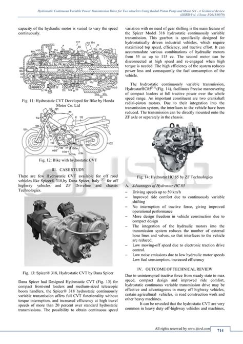 hydrostatic continuous variable power transmission drive for two