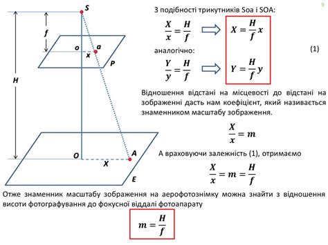 Визначення координат точок обєкта місцевості при відомих елементах зовнішнього орієнтування
