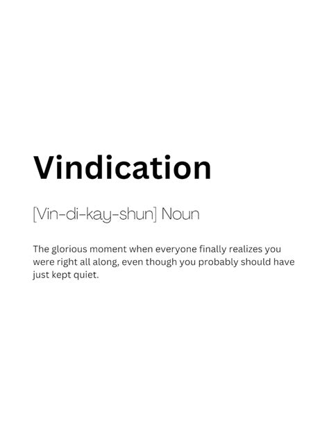 Vindication Definition Meaning Art Print By Kaigozen Fy