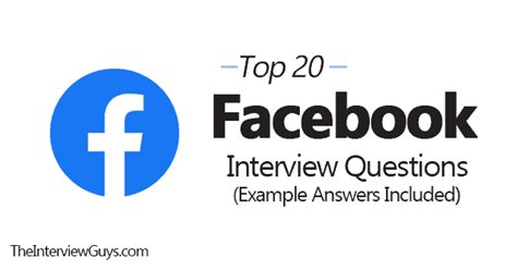 top 20 facebook interview questions example answers included