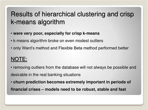 Ppt Churn Prediction Model In Retail Banking Using Fuzzy C Means