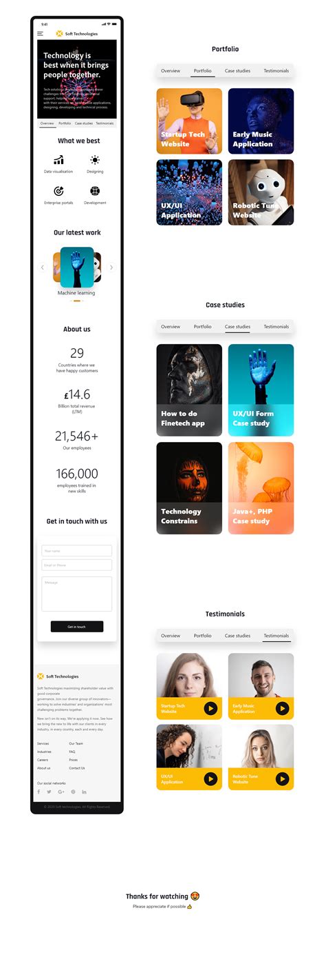 Tech Startup Website Responsive UX UI On Behance