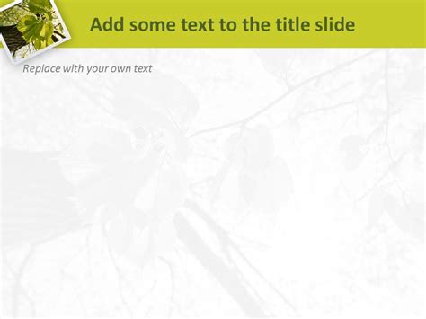 Free Google Slides Template Green Leaves