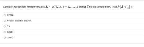 Solved Consider independent random variables | Chegg.com