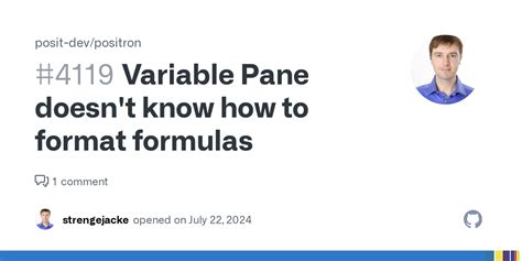 variable pane doesn t know how to format formulas · issue 4119 · posit