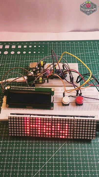 Smart Message Display Using Nano Lcd And Led Matrix Shorts Shortvideo Arduino Leddotmatrix