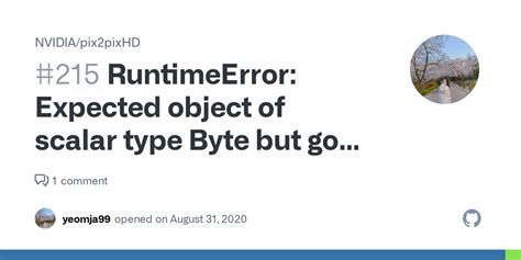 Runtimeerror Expected Object Of Scalar Type Byte But Got Scalar Type