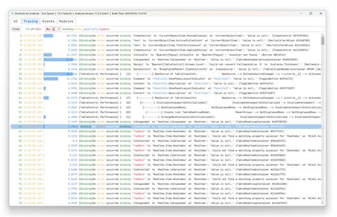 📄 trace日志 documentation of devtools for avalonia