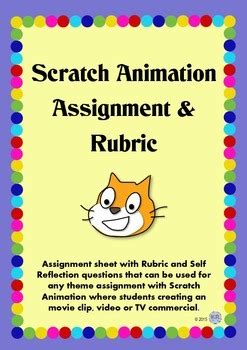 Scratch Animation Assignment With Rubric Media Arts Digital Technologies Maths
