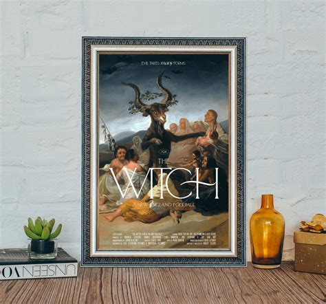 The Witch 2015 Movie Poster New England Folktale Canvas Etsy