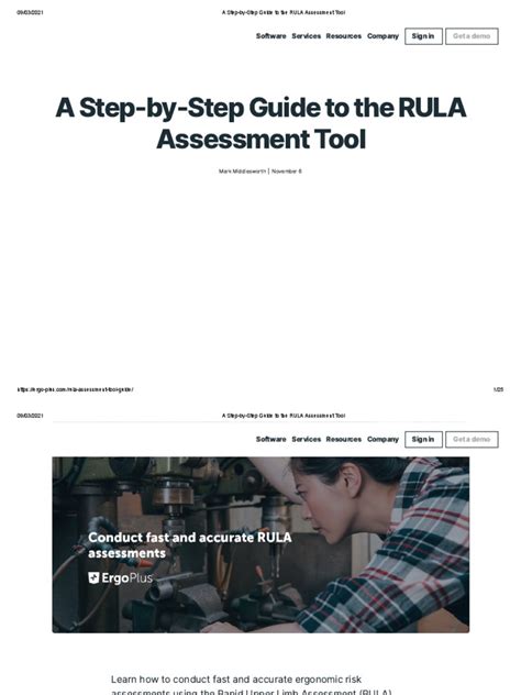 A Step By Step Guide To The Rula Assessment Tool Pdf