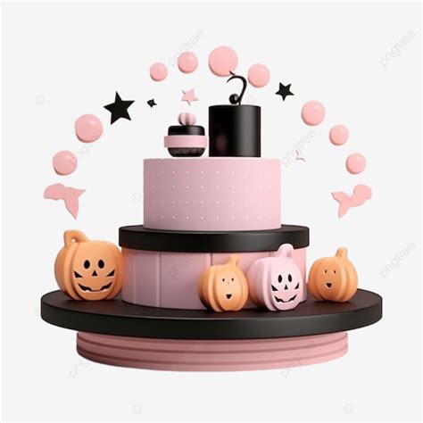 제품 디스플레이용 파스텔 핑크색 실린더 상자와 호박이 있는 추상 3d 할로윈 연단 분홍색 연단 제품 스탠드 3d 디스플레이 Png 일러스트 및 이미지 에 대한 무료