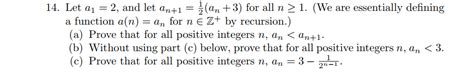 Solved 14 Let A 2 And Let An 1 An 3 For All N I We Chegg Com