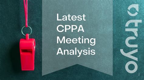 Truyo S Takeaways On Latest CPPA Meeting For Pre Rulemaking Truyo