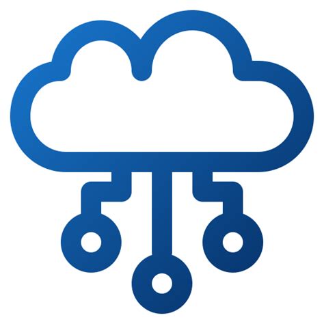 Cloud Computing Generic Gradient Icon
