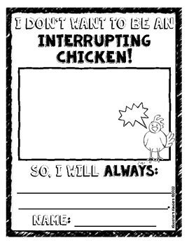 Interrupting Chicken Coloring Page