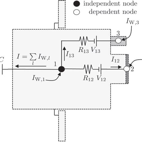 Scheme Of The Equivalent Circuit For A Simulation Featuring Three Download Scientific Diagram