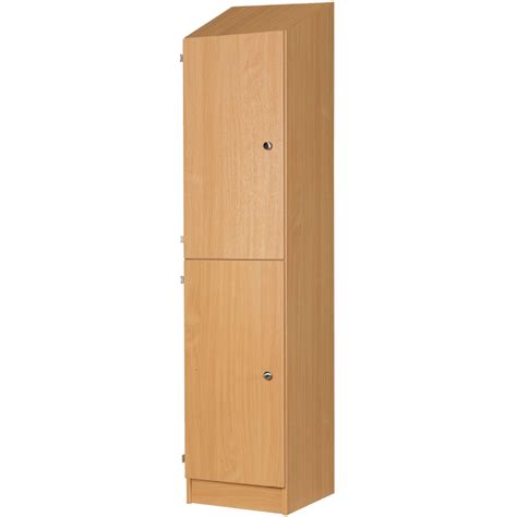 Edulock Wooden Locking Sloping Top Secondary School Lockers From Our
