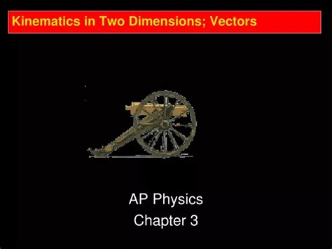 Ppt Kinematics In Two Dimensions Vectors Powerpoint Presentation