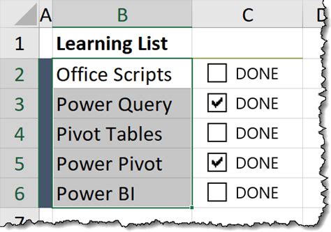 Insert Checkbox In Excel Xelplus Leila Gharani