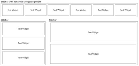 Example1 Widgetized Page Sidebar Widget Manager