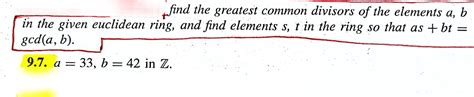 Solved Find The Greatest Common Divisors Of The Elements
