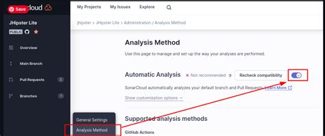 Automatic Analyses For Existing Project Sonarqube Cloud Sonar Community