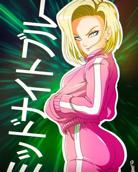 Android 18 Digital Fan Art Rdbz