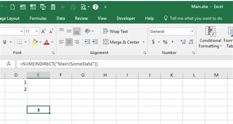 Excel Why Does Indirect Not Work With Name References Stack Overflow