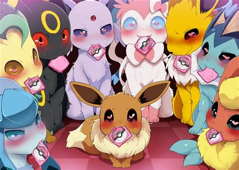 Eevee Sylveon Umbreon Glaceon Vaporeon And More Pokemon Drawn By Dagasi Danbooru