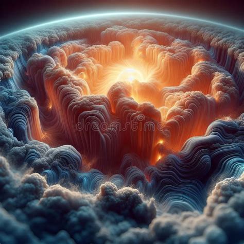 Convective Zone The Layer Of A Star Where Gas Moves In Conveti Stock Image Image Of Rare