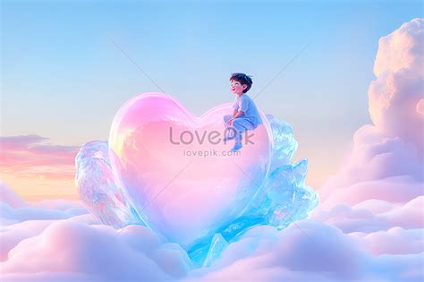 사랑에 빠진 소년 일러스트 무료 다운로드 Lovepik