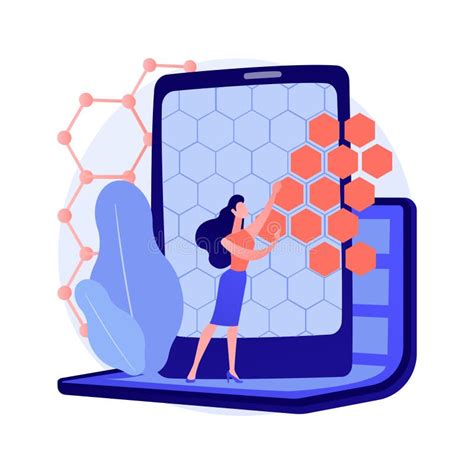 Modern Science Abstract Concept Vector Illustrations Stock Vector