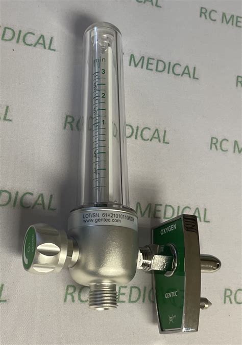 Gentec 0 3 Lpm Pediatric Oxygen Flowmeter With Chemetron Quick Connect