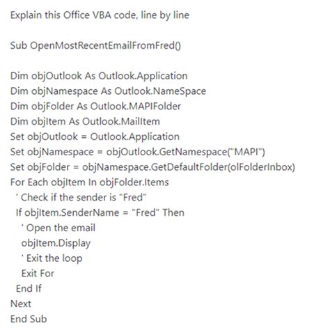 Understand Office Vba Code With Chatgpt Office Watch