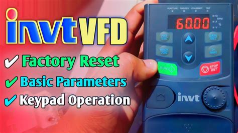 Invt Gd20 Factory Reset Invt Vfd Parameter Reset Invt Inverter