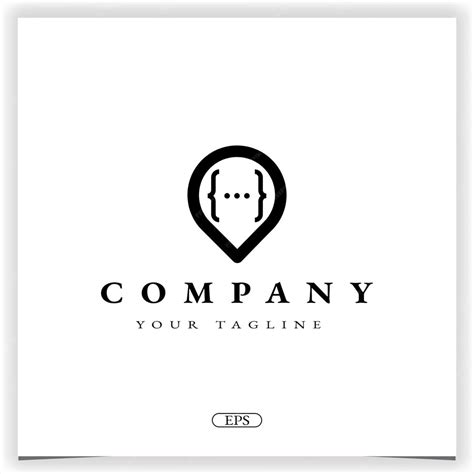 Premium Vector Pin Coding Or Programmer Logo Premium Elegant Template Vector Eps 10