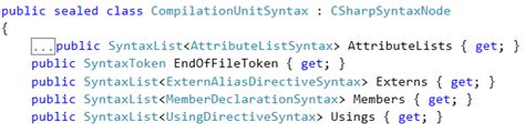 roslyn kompilator syntax trees