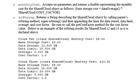 Solved Cloudstoragejava Requirements Create An Abstract