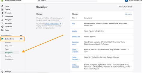 Add A Drop Down Menu From Main Menu On Shopify Arenacommerce