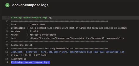 Docker Compose Logs Helpdesk