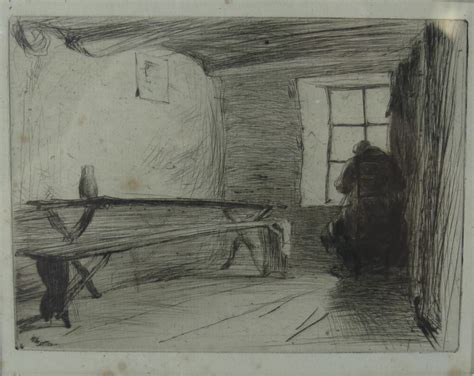 James Whistler The Miser Drypoint Etching Auction