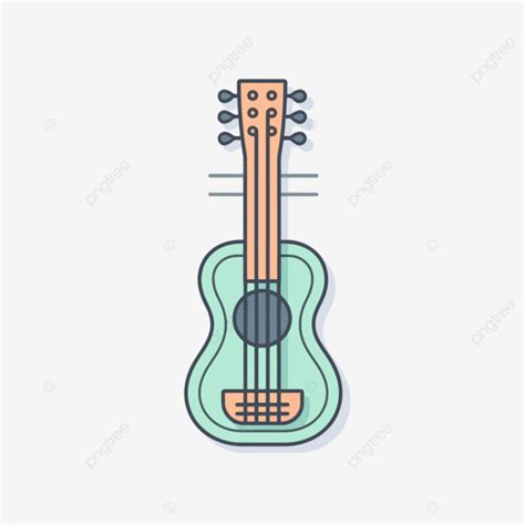 Musical Instrument Icon In A Flat Style Vector Ukele Lineal Icon Flat Icon Png And Vector