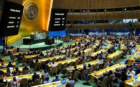 India Votes In Favour Of Unga Resolution Supporting Palestine S Bid To