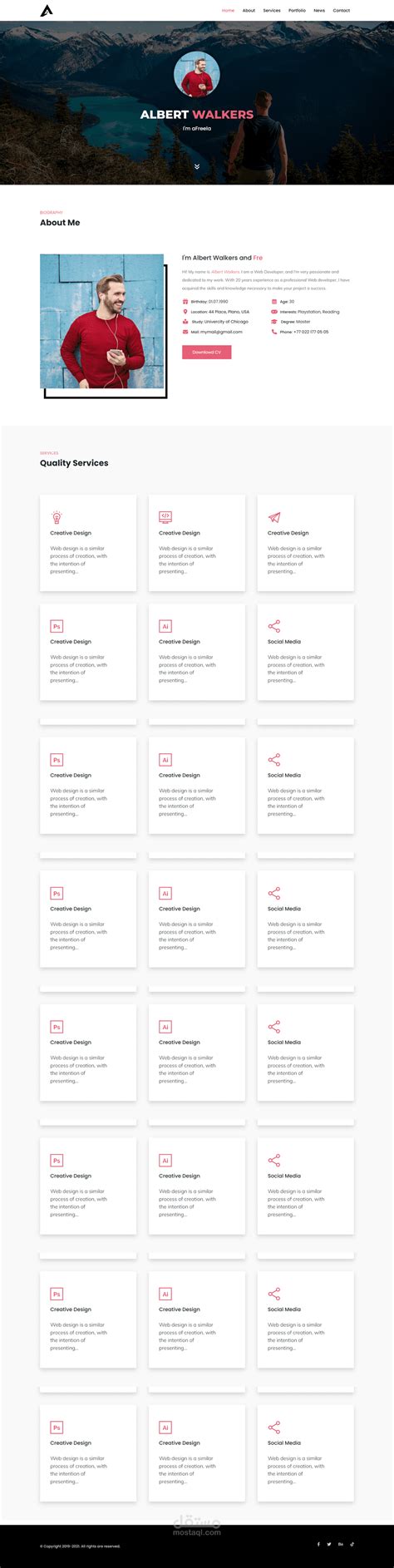 Arlo Bootstrap Template مستقل